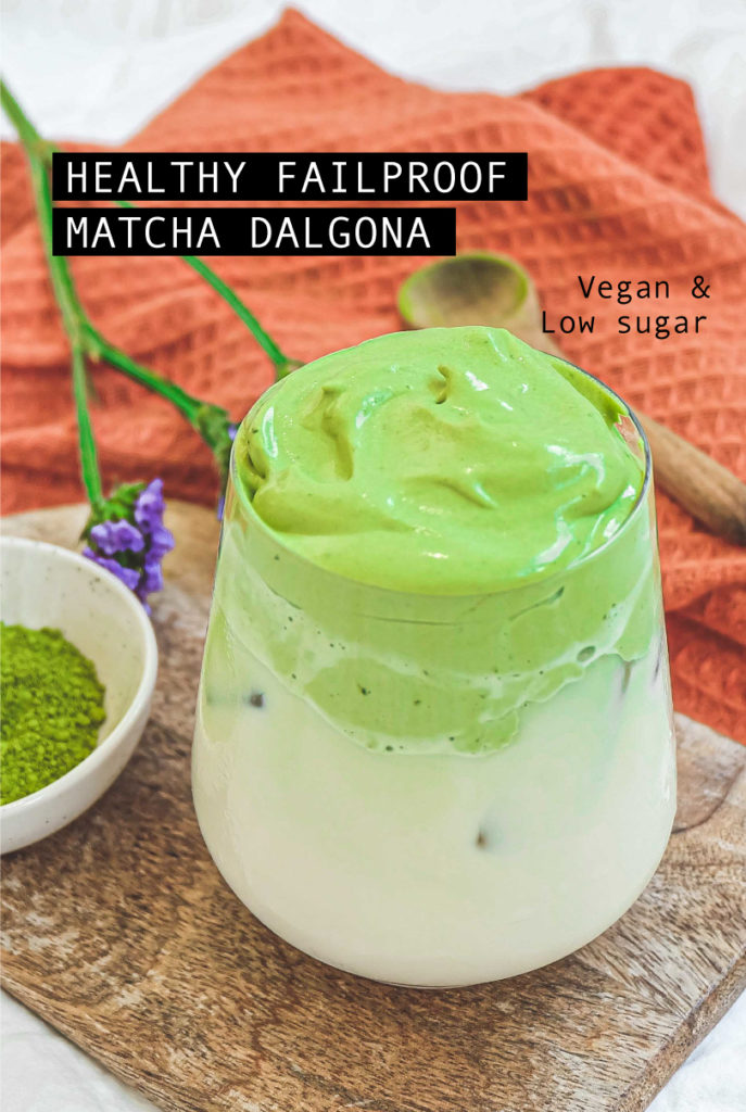 Vegan Matcha Dalgona Recipe: Whipped Matcha Latte